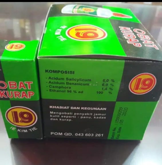 Obat Kurap Cap 19-Obat Panu Kadas jamur Ampuh 10ml | Lazada Indonesia