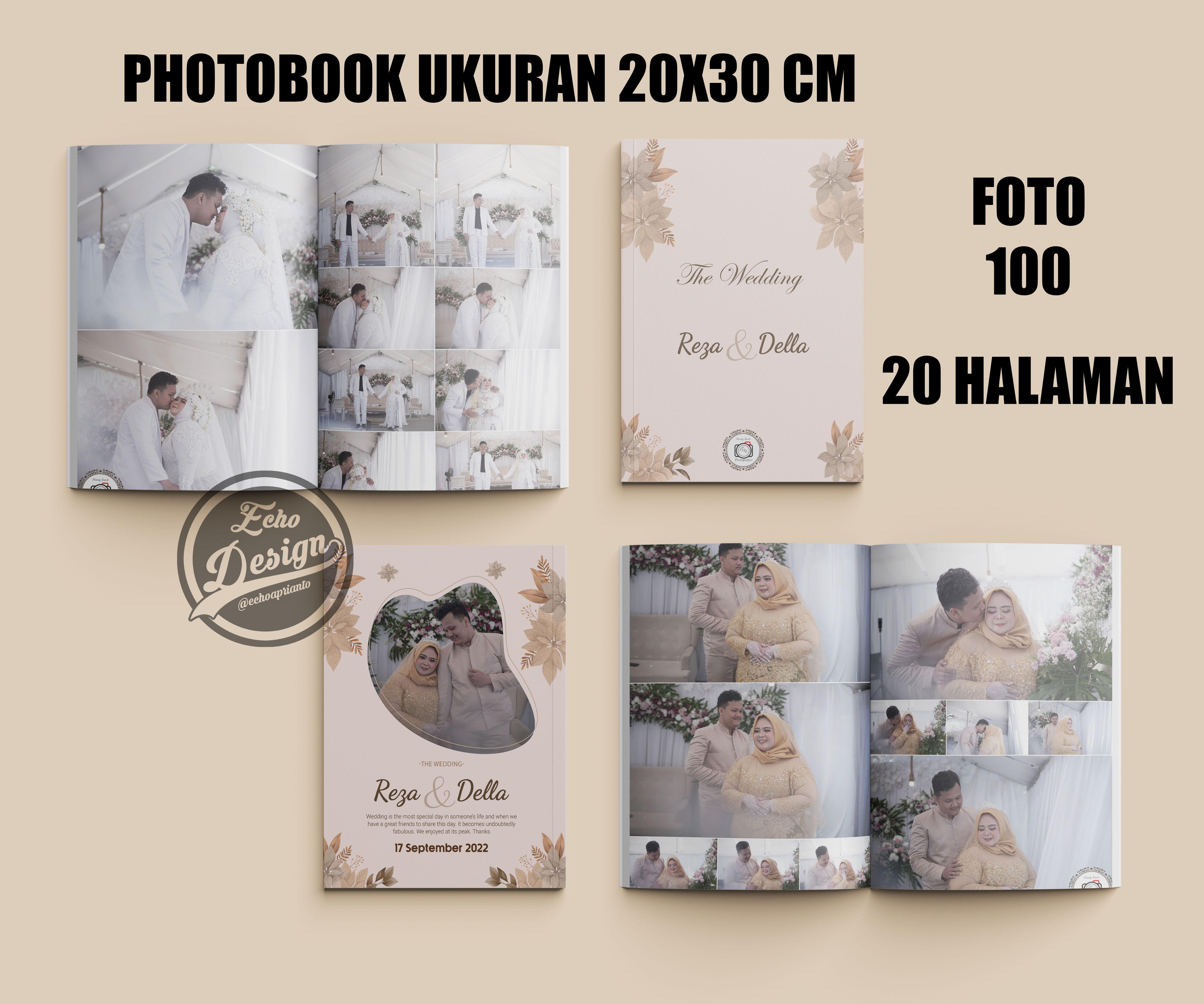 Photobook Wedding / Foto Album / Cetak Foto Pernikahan / Foto Majalah ...
