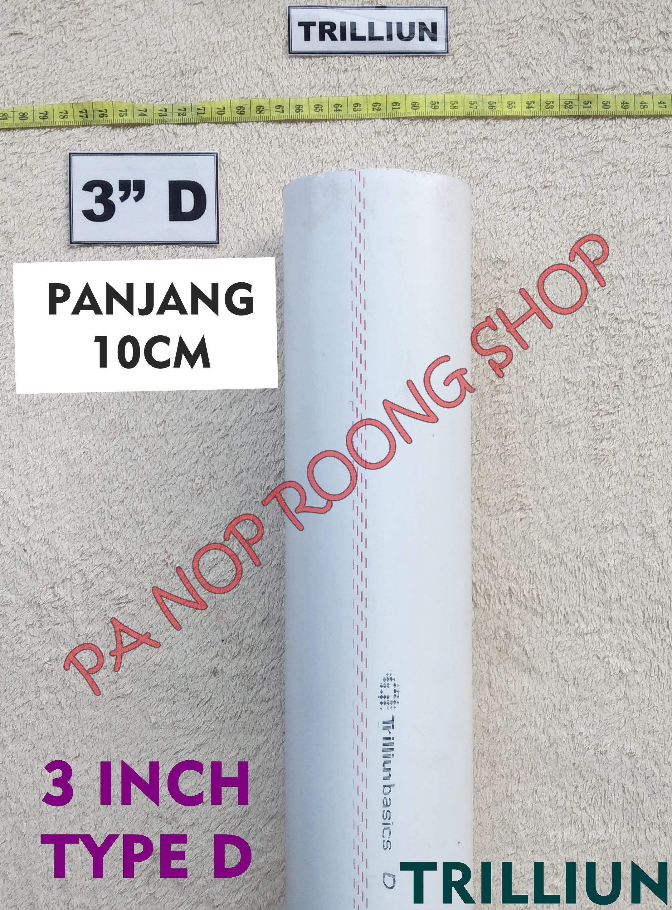 PIPA PVC 3 INCH TYPE D PUTIH PANJANG 10 CM | Lazada Indonesia
