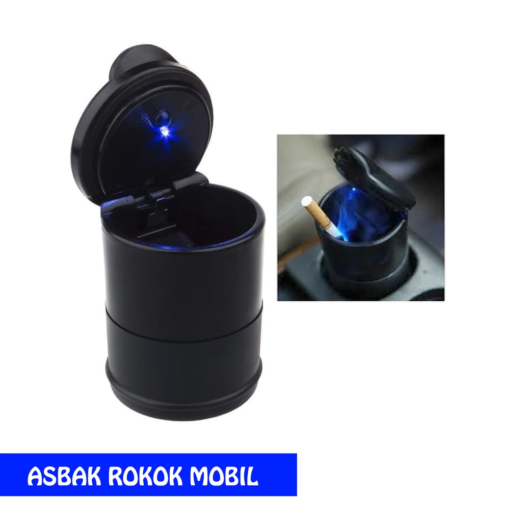 Asbak Mobil Led Tempat Puntung Rokok Car Ashtray Cup Lazada Indonesia