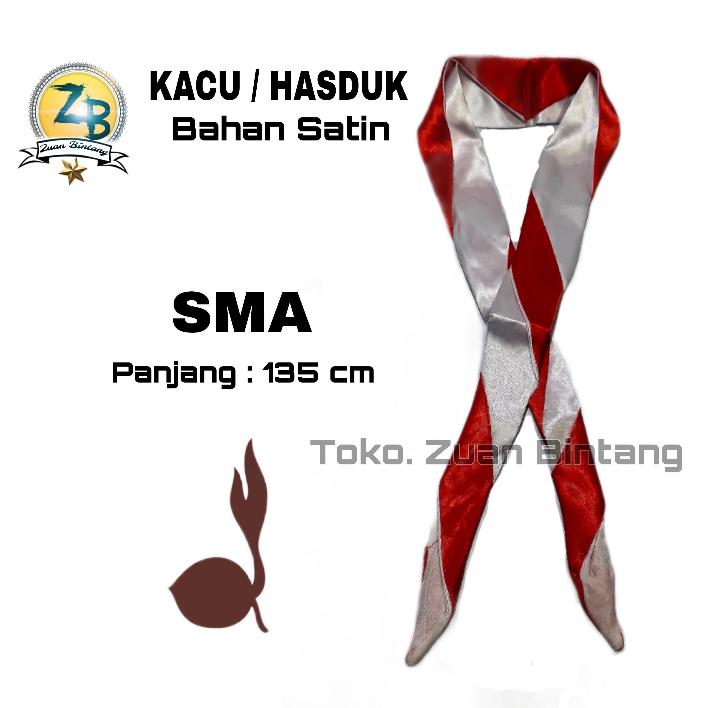 KACU HASDUK PRAMUKA BAHAN SATIN/HASDUK PRAMUKA PANJANG SD SMP SMA JUMBO ...