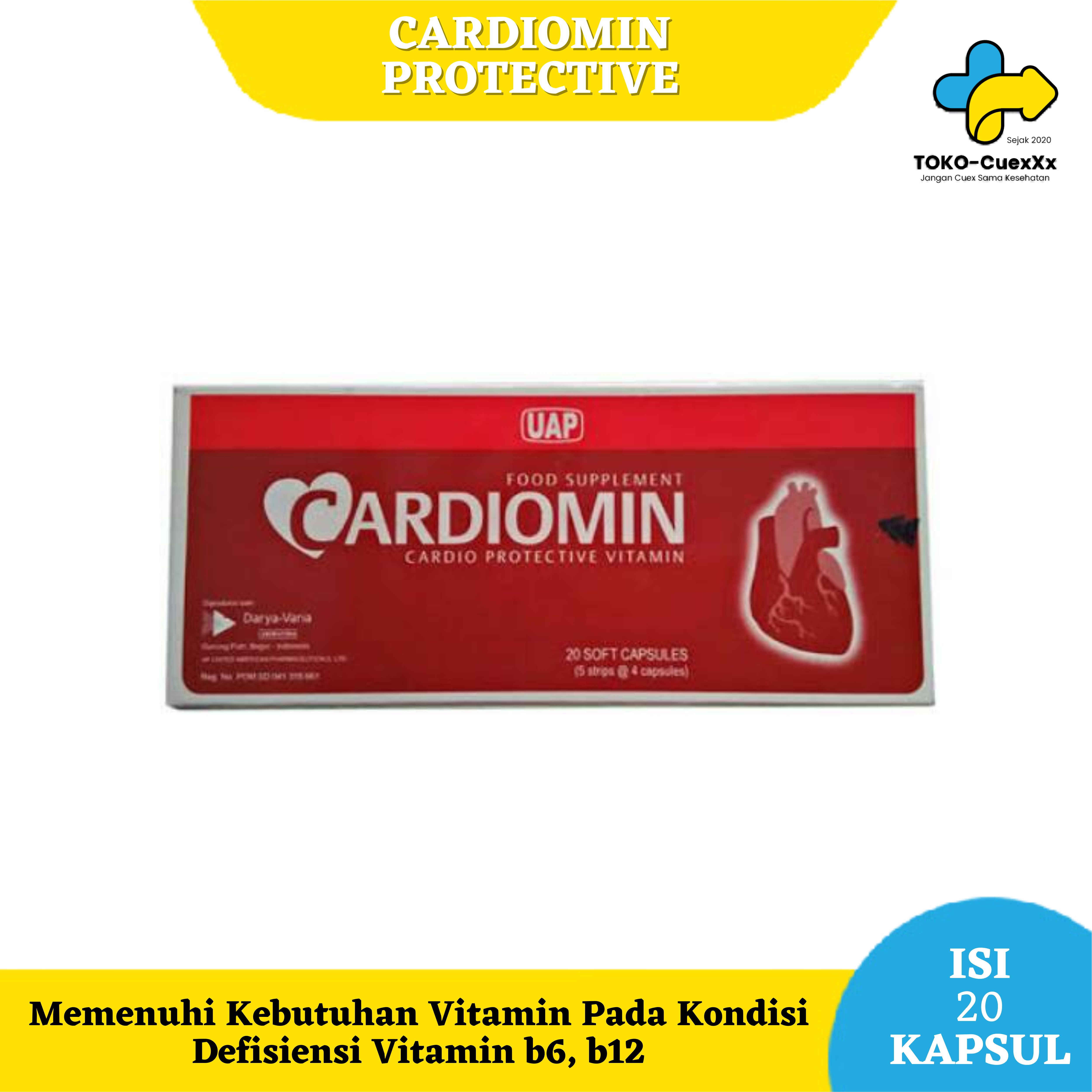 Cardiomin Soft Capsul 1 Box isi 20 Kapsul | Lazada Indonesia