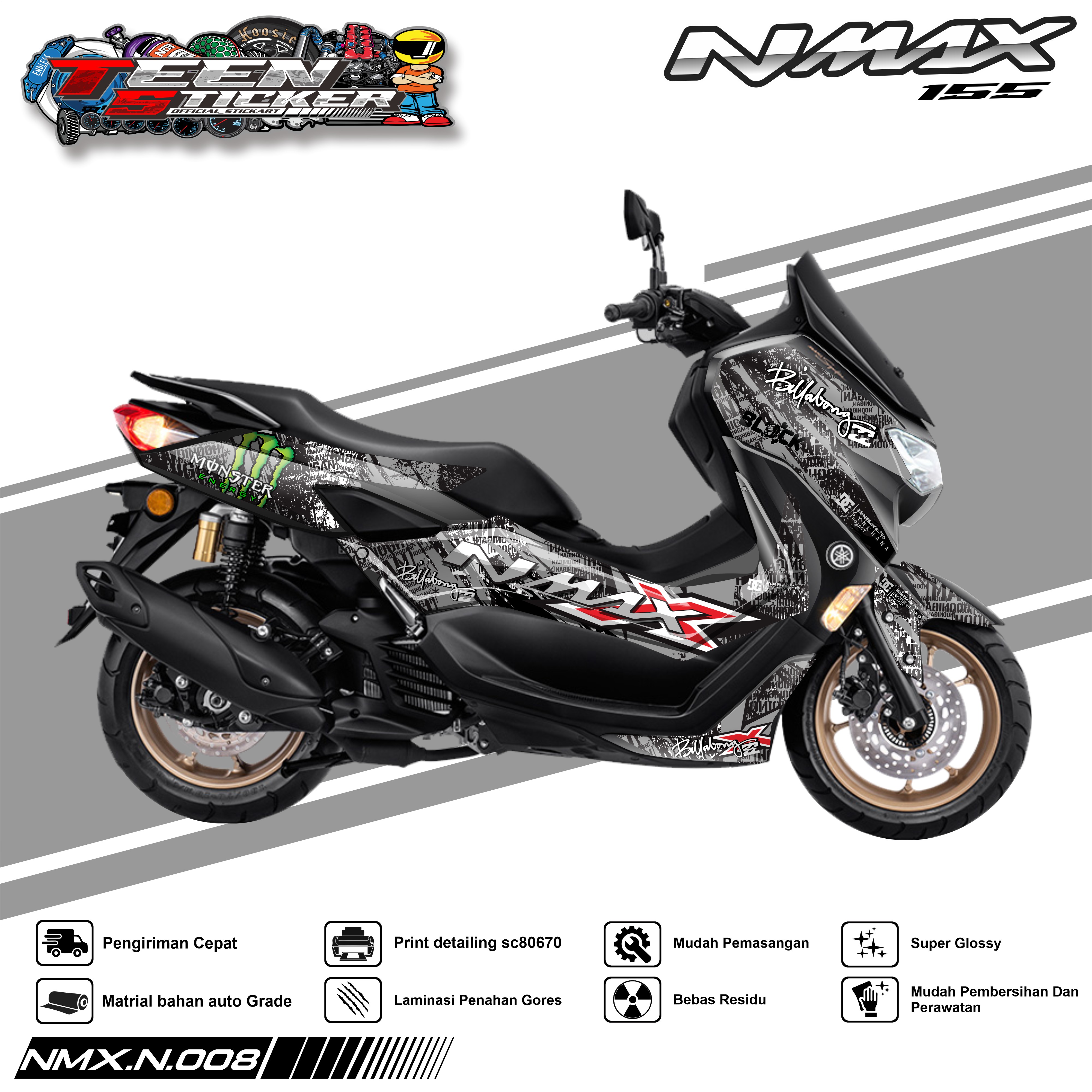Striping NMAX NEW - Sticker Striping List Variasi Motor YAMAHA NMAX NEW ...