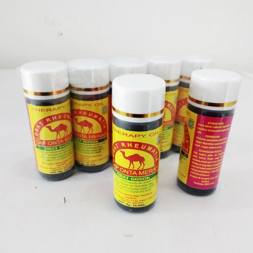 Minyak Therapy Oil Cap Onta Merah - Obat Gosok Cap Onta Merah - Obat ...