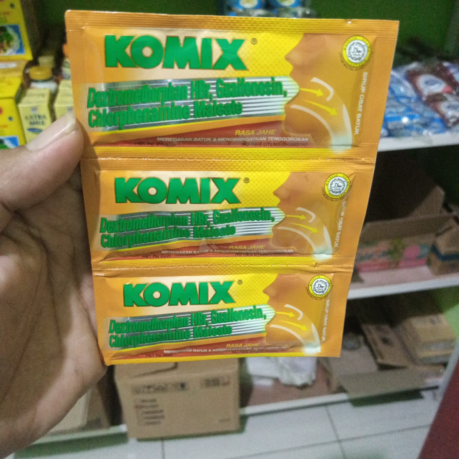 KOMIK RASA JAHE 3 SACHET OBAT MEREDAKAN BATUK DAN MENGHANGATKAN ...