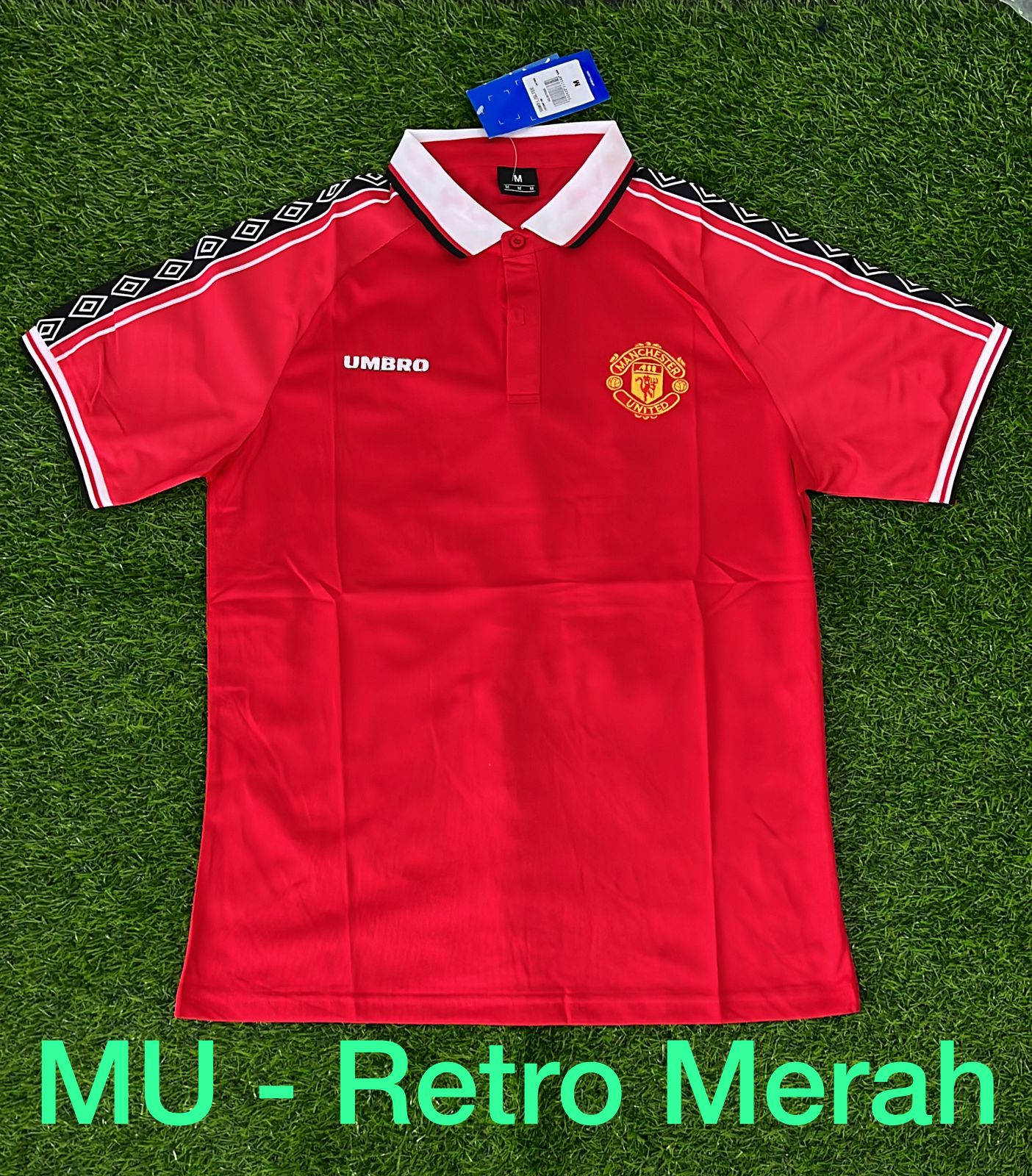 TOKO - POLO M.U RETRO MERAH 2022 2023 baju bola go official | Lazada ...