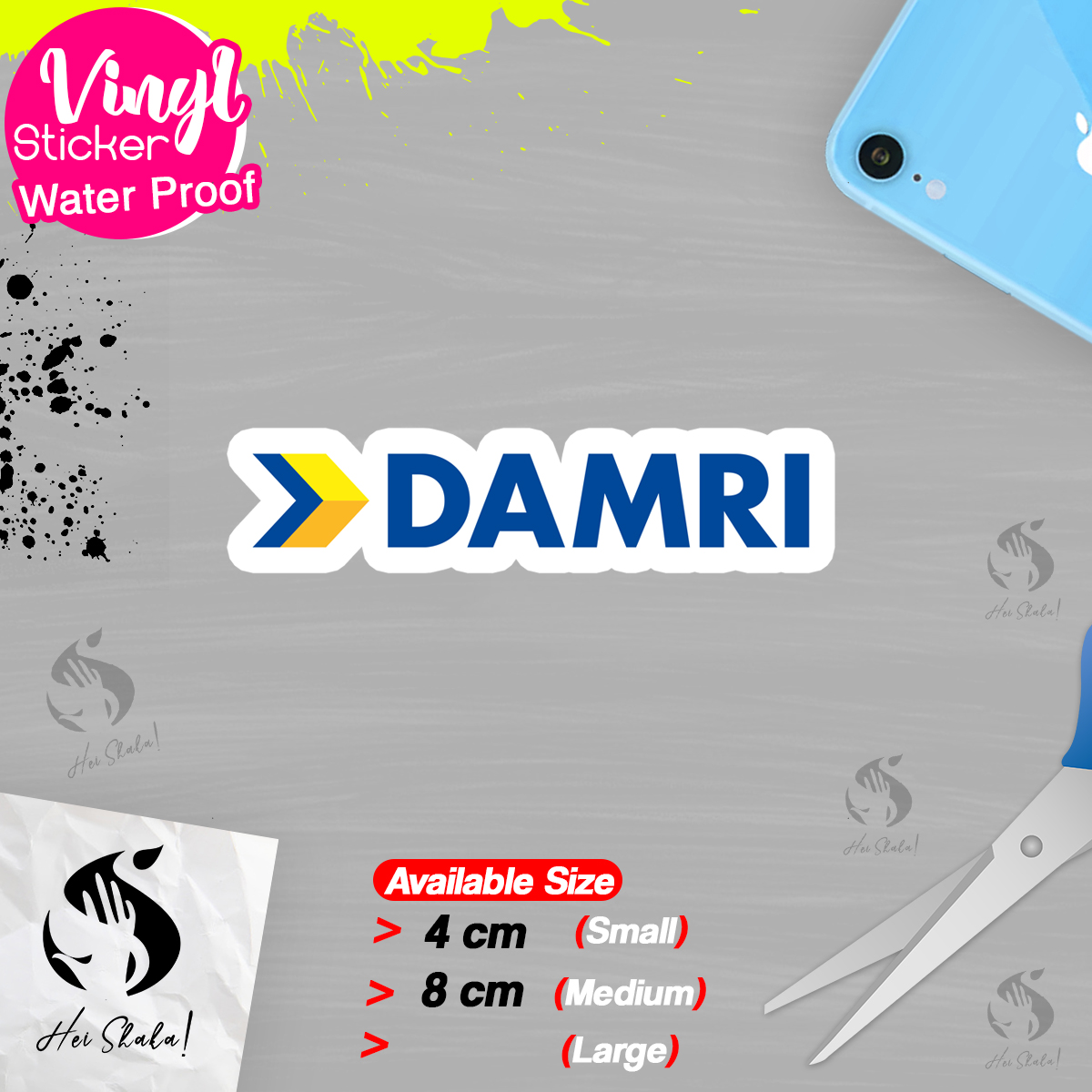 Heishaka Stiker Perum DAMRI Sticker LOGO Perusahaan BUMN Vinyl Anti Air ...
