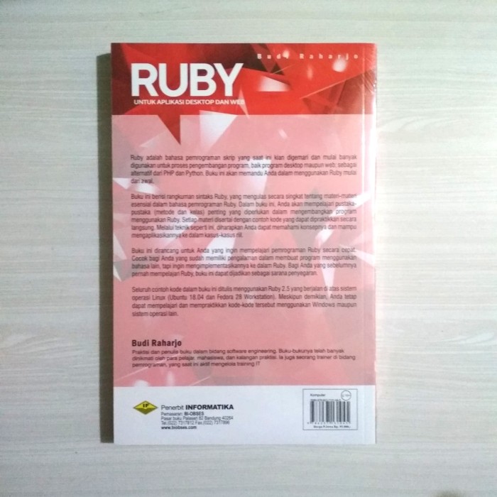 Buku Ruby untuk aplikasi desktop dan web | Budi Raharjo | Lazada Indonesia