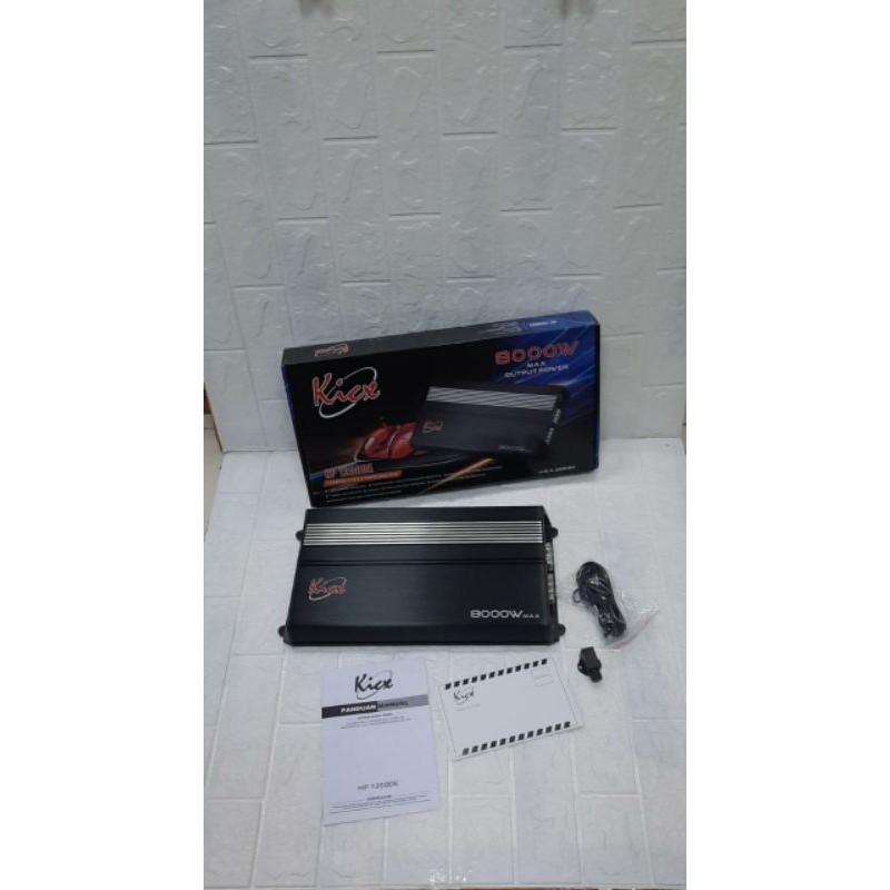 monoblok kicx 1 channel 8000 watt power amplifier | Lazada Indonesia