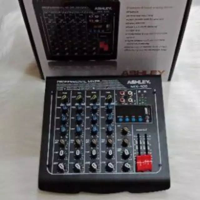 Mixer Ashley MIX 400 Original/Mixer Audio Ashley 4 Channel Usb ...