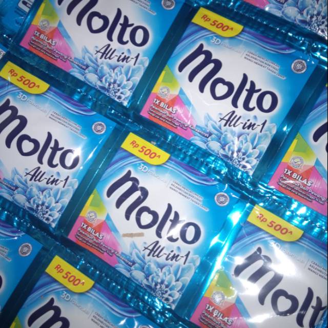 Molto biru renceng All in 1 / isi 12 sachet | Lazada Indonesia