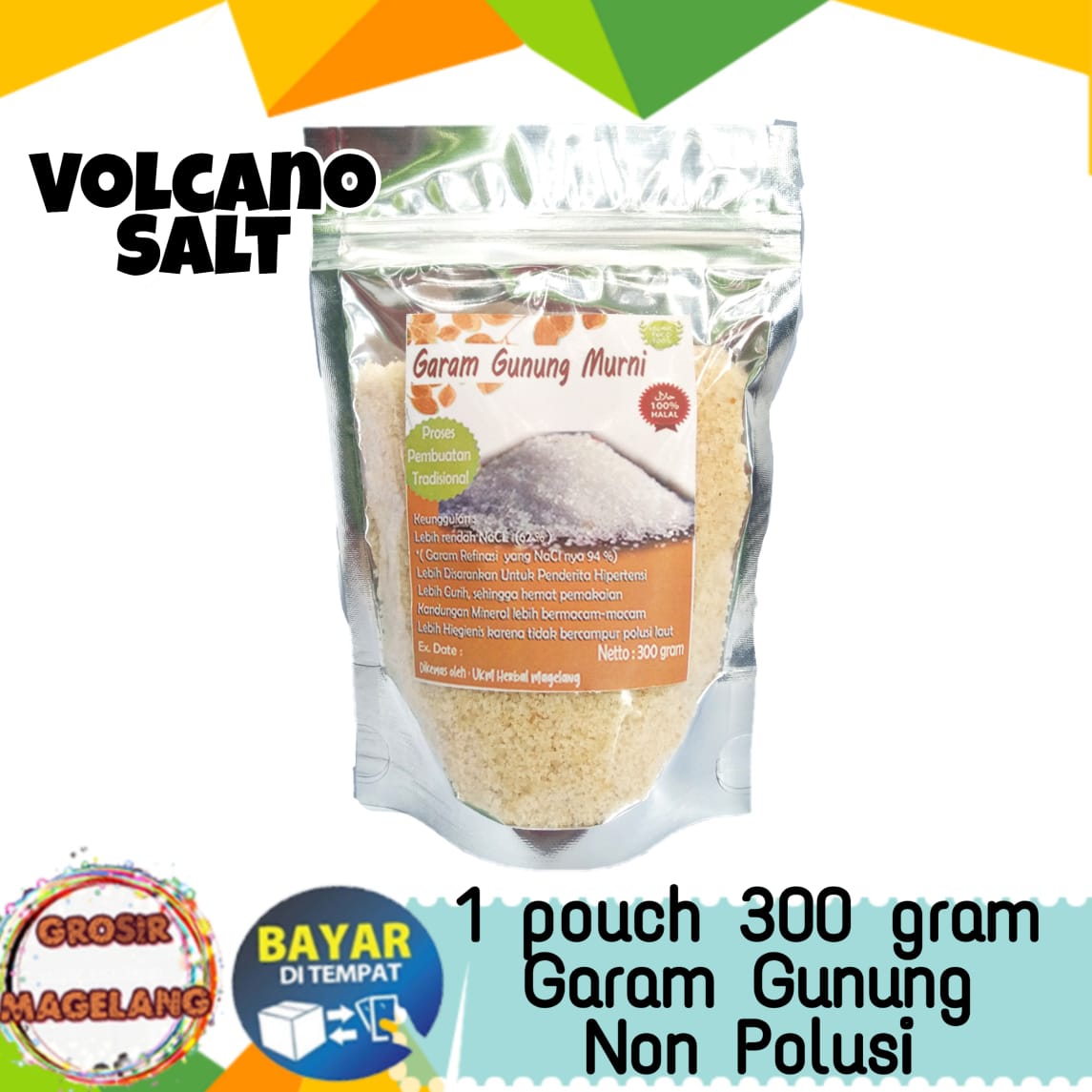 Garam Rendah Natrium ( 62,9 % ) Garam Gunung Lokal Asli Indonesia ...