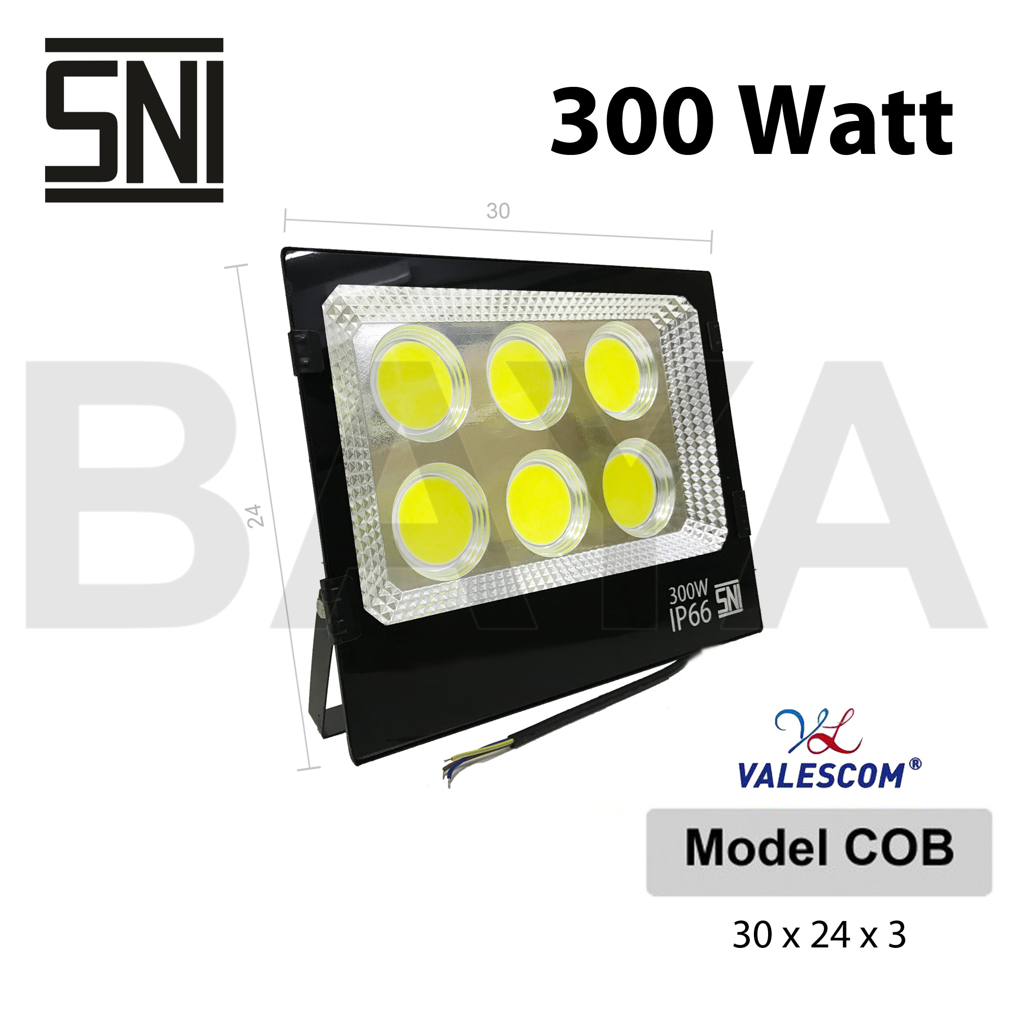 VALESCOM lampu LED sorot tembak COB SNI floodlight outdoor lapangan super terang murah jarak ...
