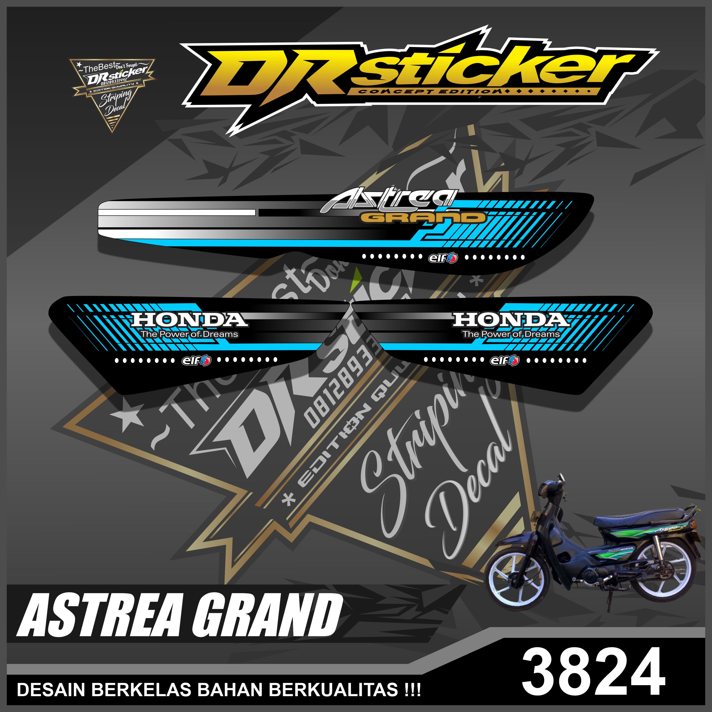 3824 stiker motor honda astrea grand semifull lis variasi abstrak ...