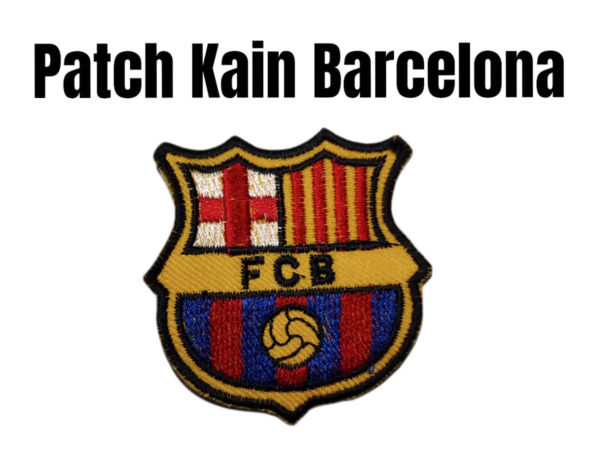 Patch Kain / Emblem Bordir Logo Barcelona FC untuk Fansclub | Lazada ...