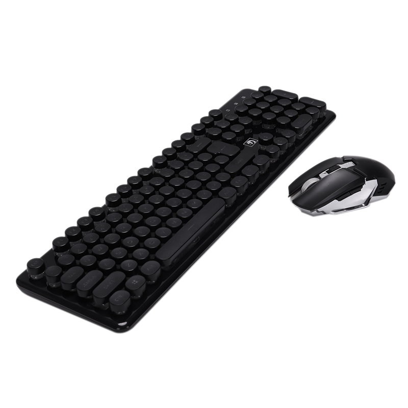 Gaming Keyboard and Mouse Combo LED Colorful Light Gaming Mechanical ...
