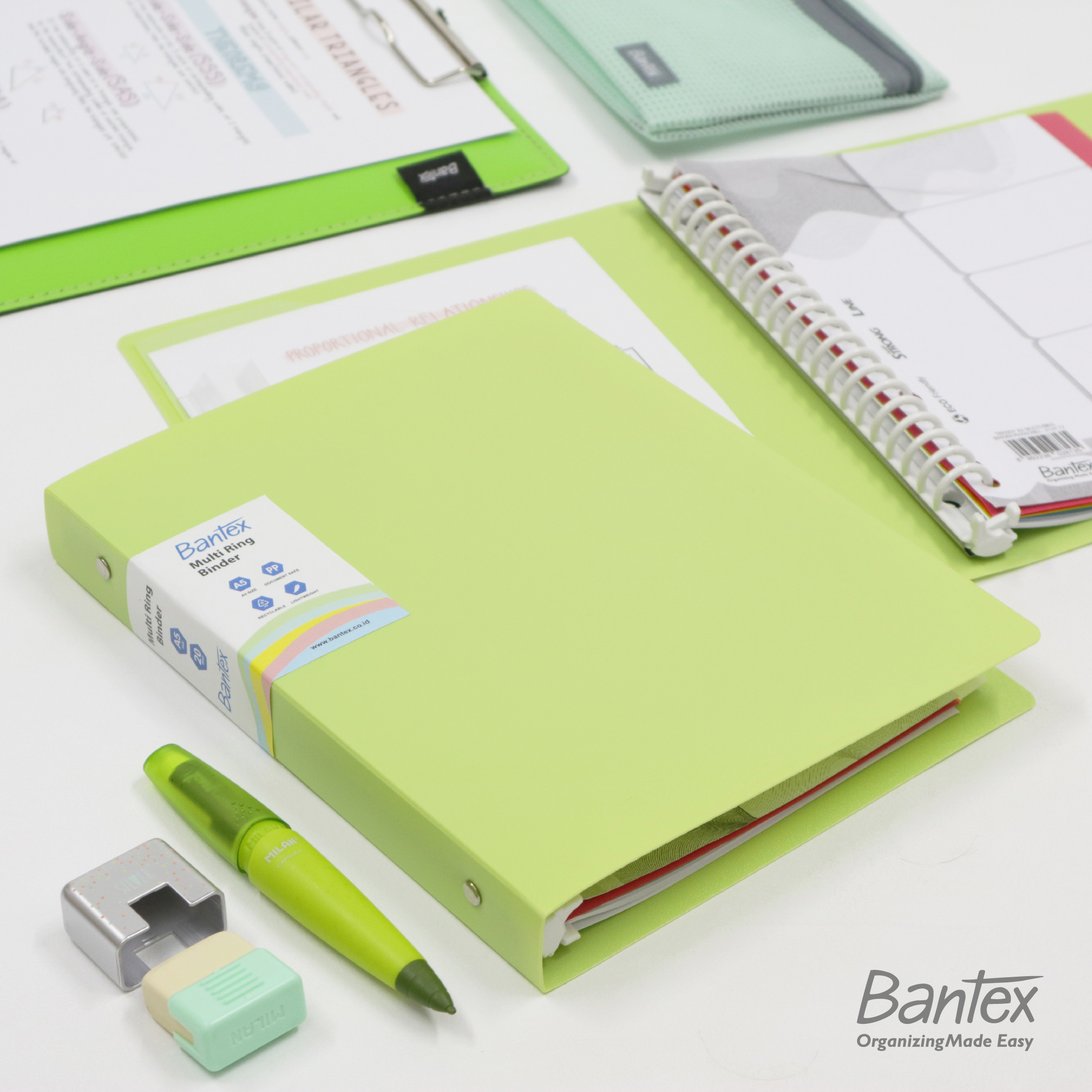 Bantex A5 Trendy Multi Ring Binder 20 Hole Pistachio 3124 72 | Lazada ...
