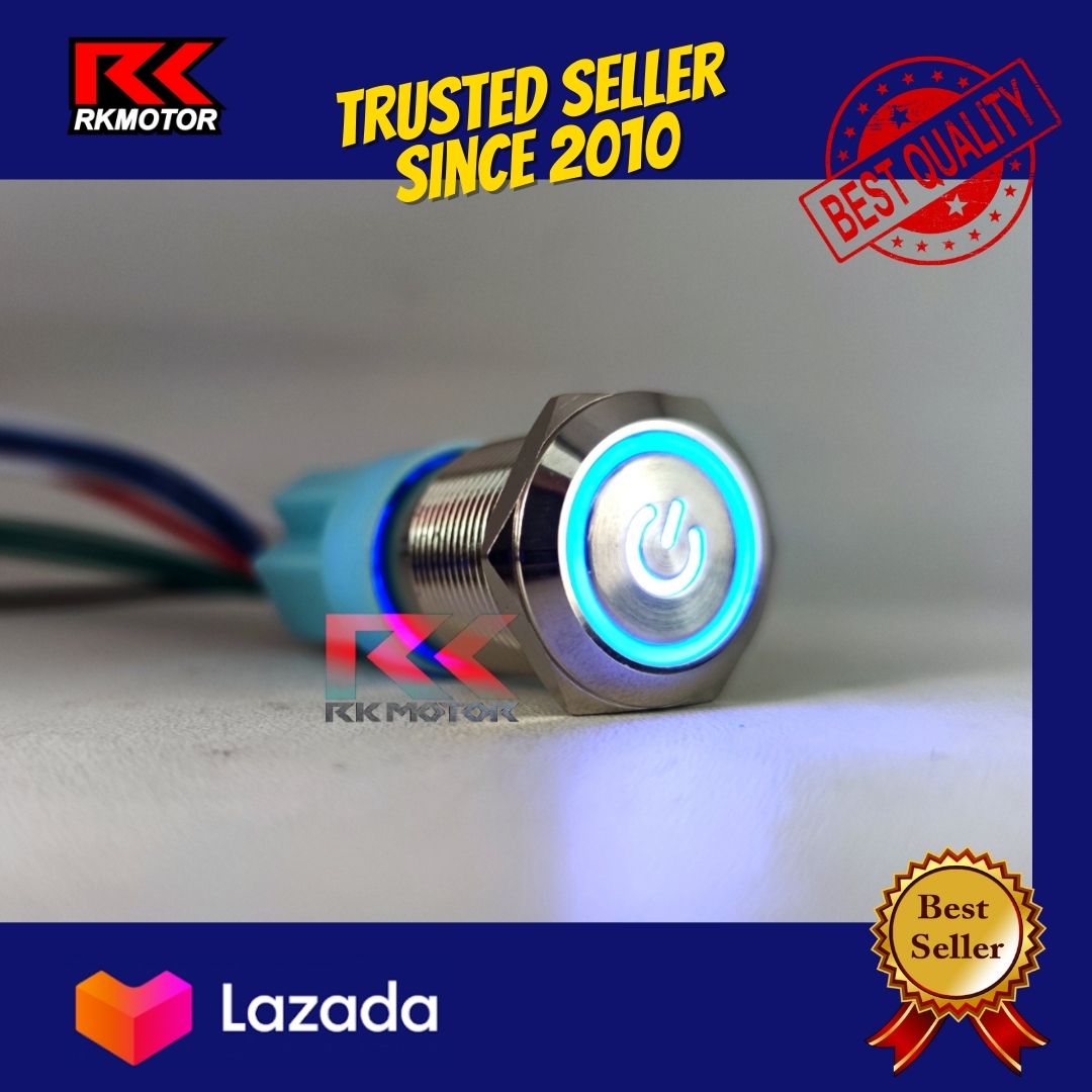 Tombol Switch On Off Nyala 12V DC 19mm | Lazada Indonesia