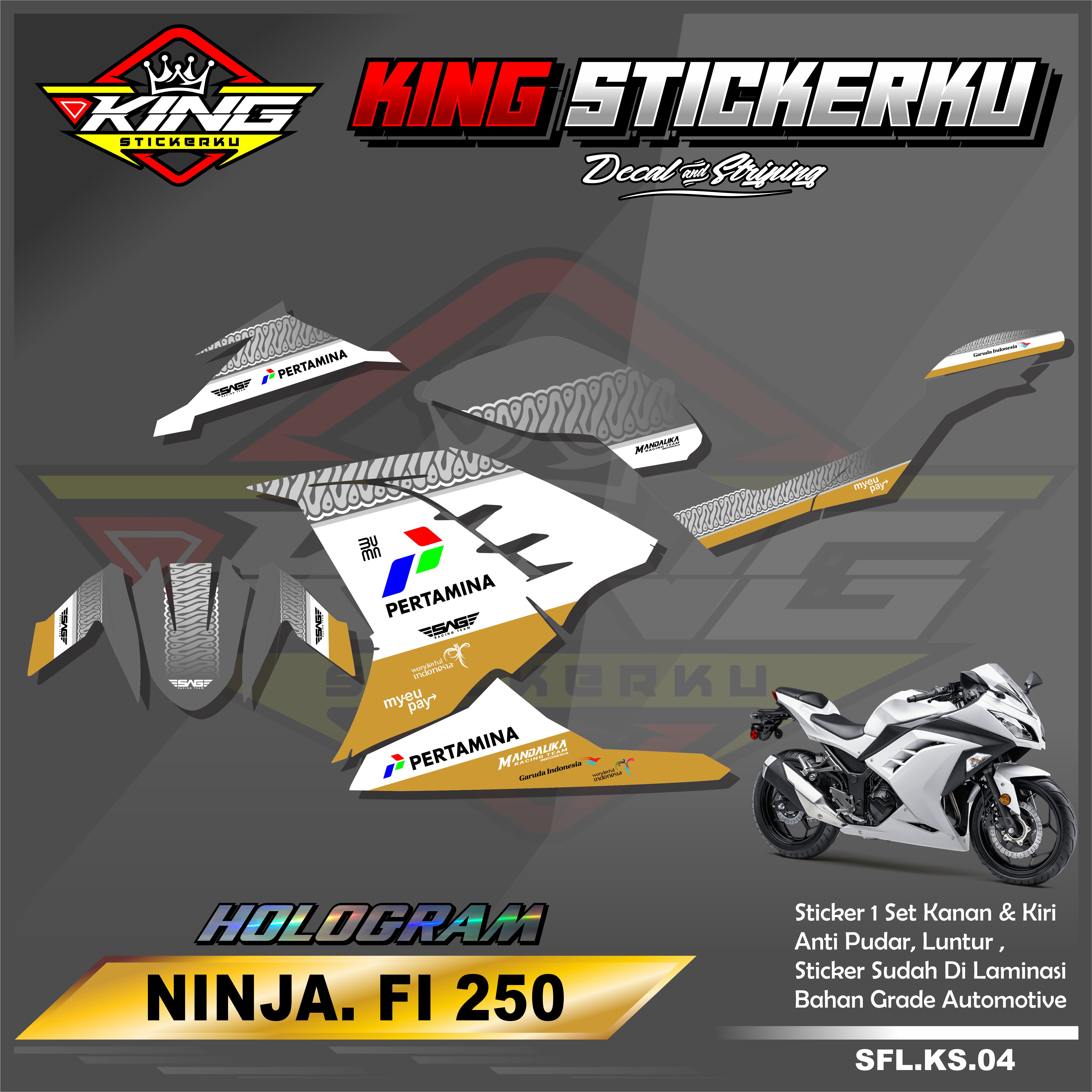 Sticker Striping List Variasi Kawasaki NINJA 250 FI - Striping NINJA ...