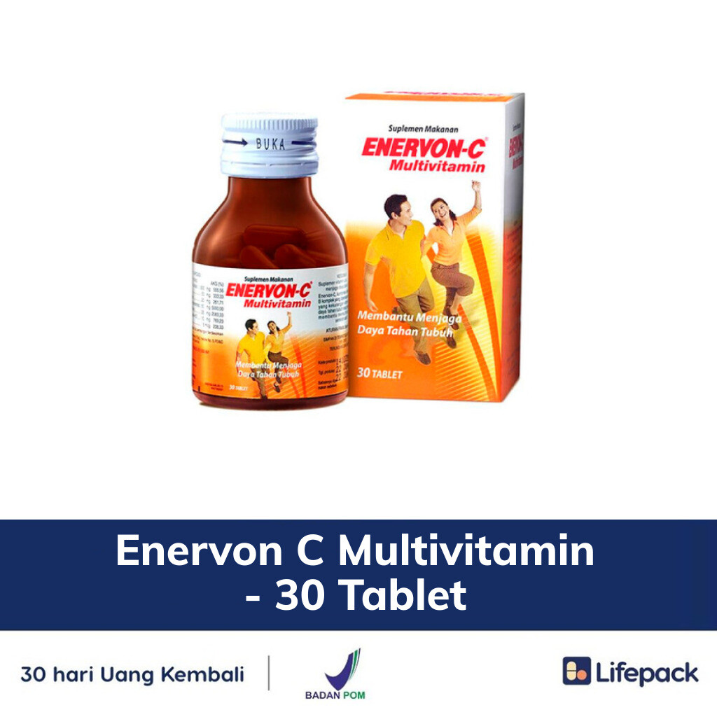 Enervon C Multivitamin - 30 Tablet - LIFEPACK | Lazada Indonesia