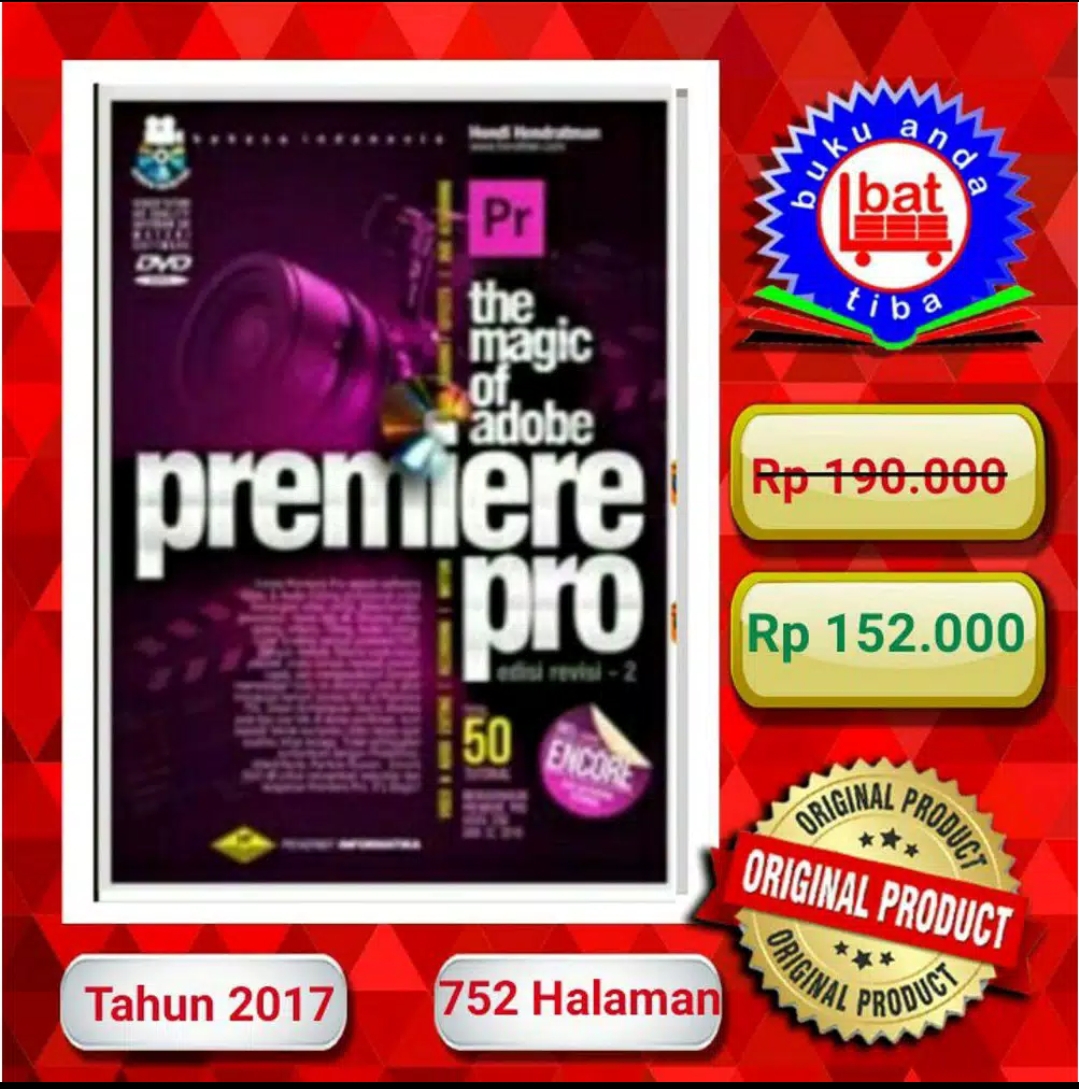 MEGA BEST SELLER THE MAGIC OF ADOBE PREMIERE PRO + DVD 4 GB | Lazada ...