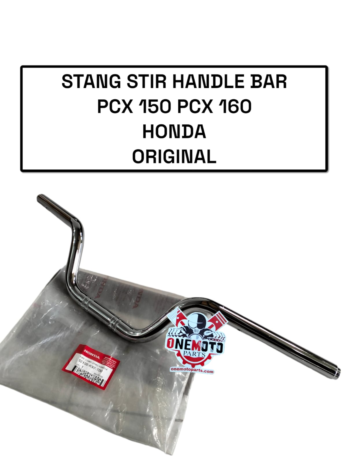 STANG STIR HANDLE BAR PCX 150 PCX 160 HONDA 53100-K97-T00 ORIGINAL ...