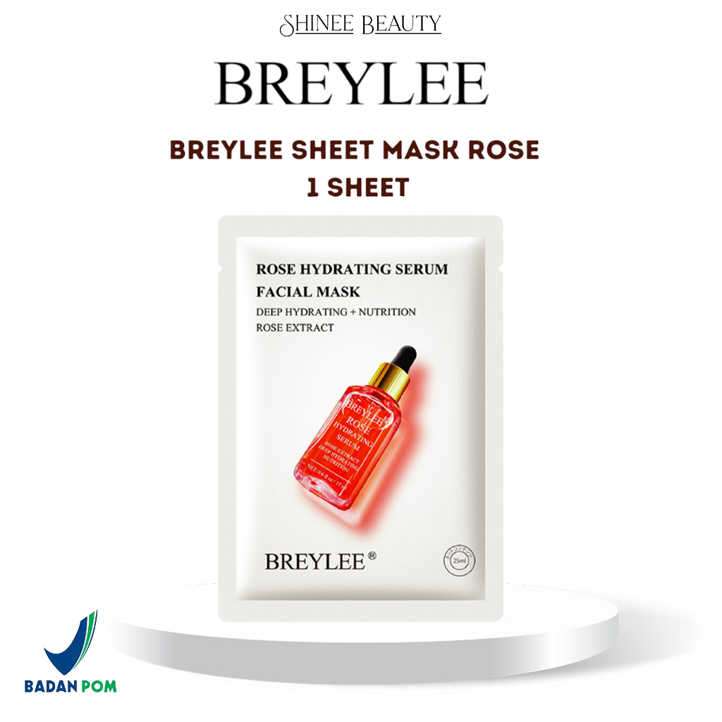 [BPOM] BREYLEE Sheet Mask Rose | Retinol | Vitamin C | Hyaluronic Acid ...