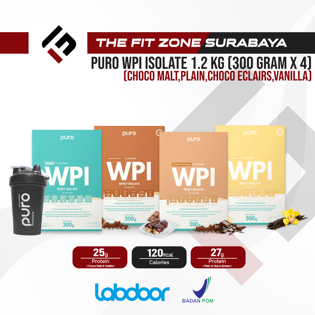 Puro Wpi Whey Protein Isolate 1.2 Kg | Lazada Indonesia