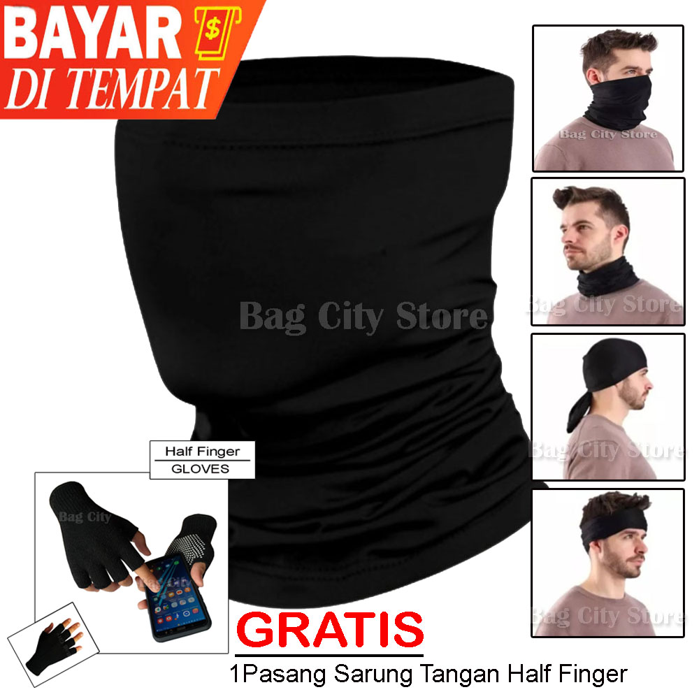 Bag City Store Masker Buff Bandana Pria Tebal Lembut Murah BCS824-2 ...