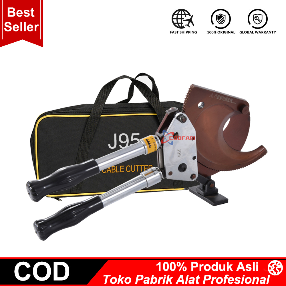 Alat Potong Kabel Besar Ratchet J95 95mm / Cable Cutter Ratchet 95mm ...