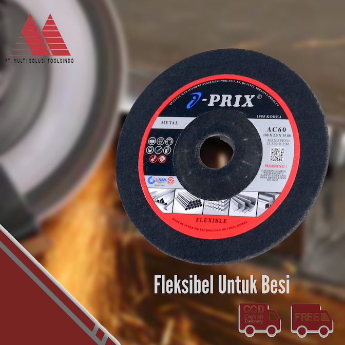 I-Prix Batu Gerinda Poles Fleksibel 4inch Besi Stainless Beton Flexible Wheel 100x2.5x16mm ...