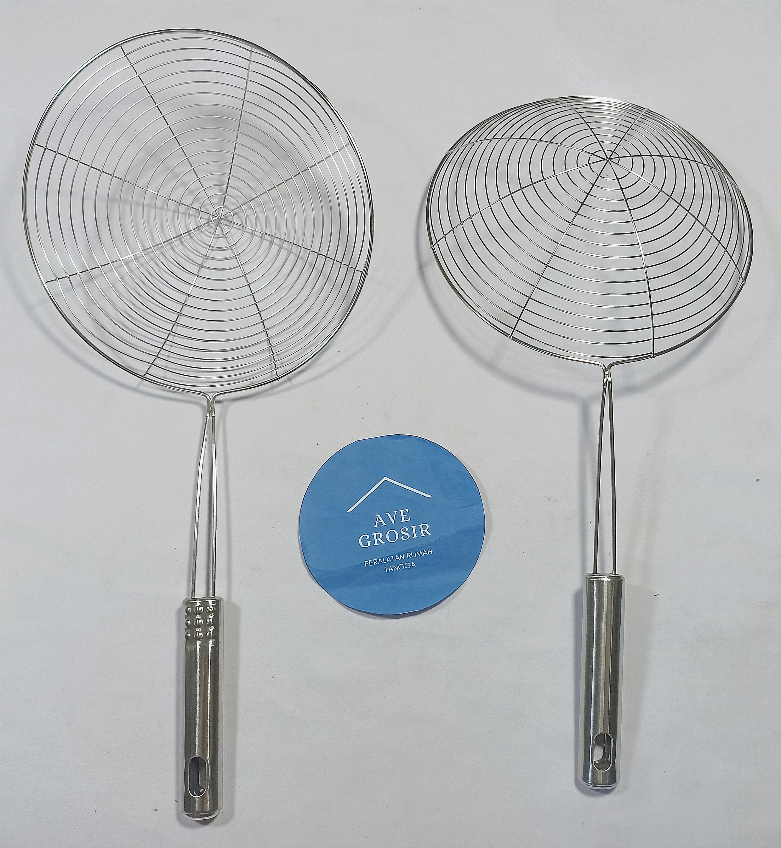 serok serokan saringan peniris minyak gorengan laba-laba STAINLESS besi ...