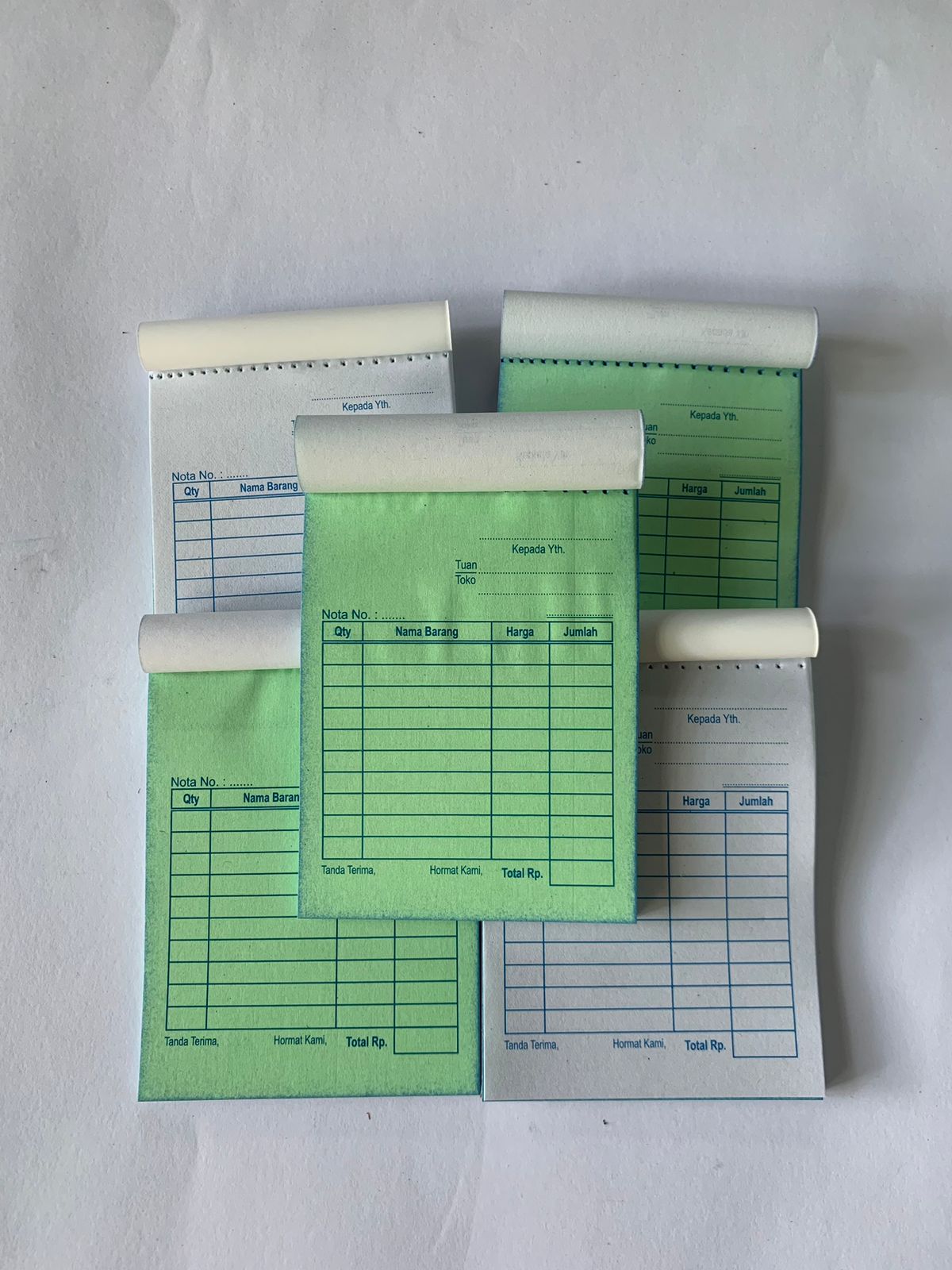 NOTA MINI 2 PLY, NOTA NCR, UKURAN SEPERDELAPAN FOLIO, NOTA LANGSUNG ...