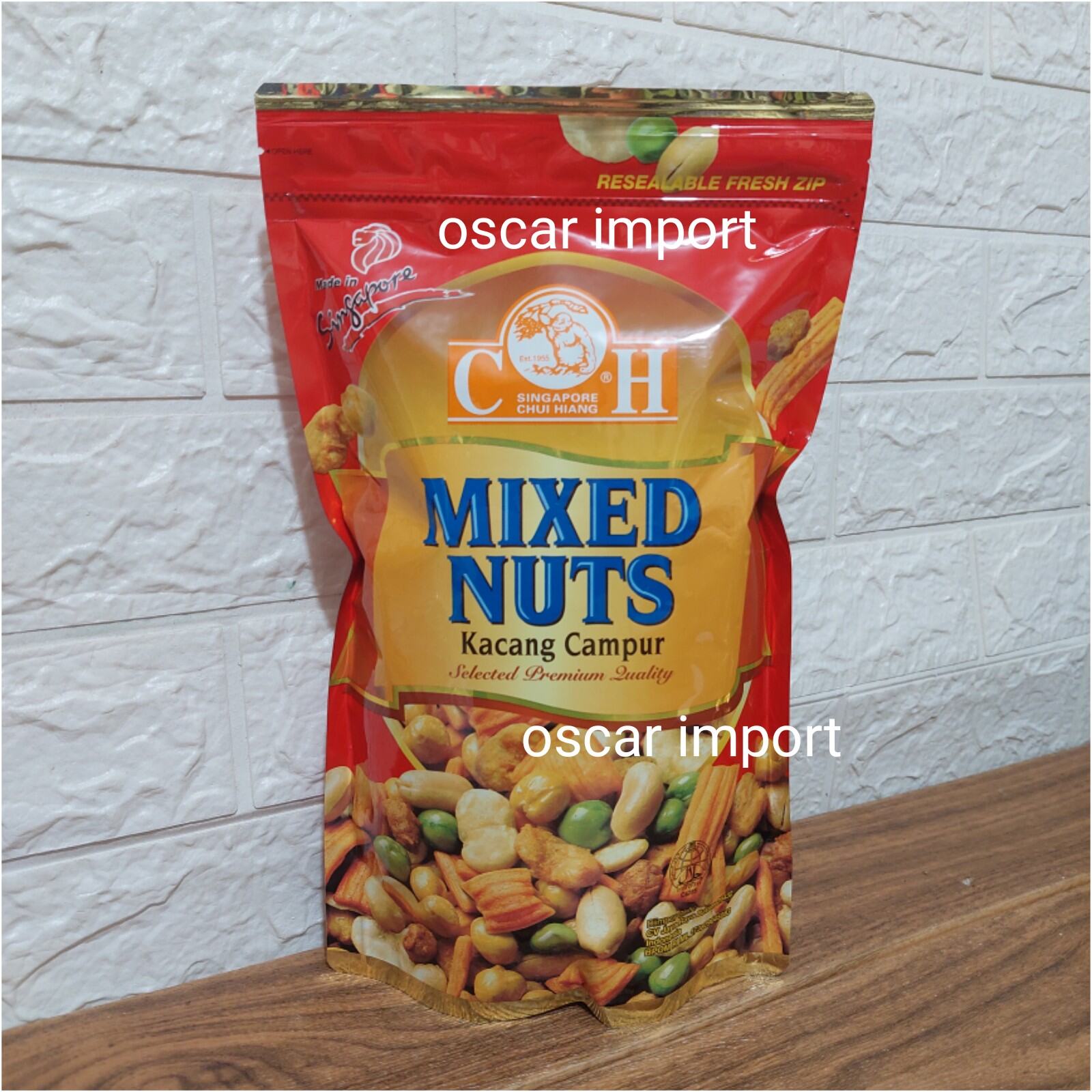 Chui Hiang Mixed Nuts Premiun 500g Singapore Kacang Campur Singapur ...