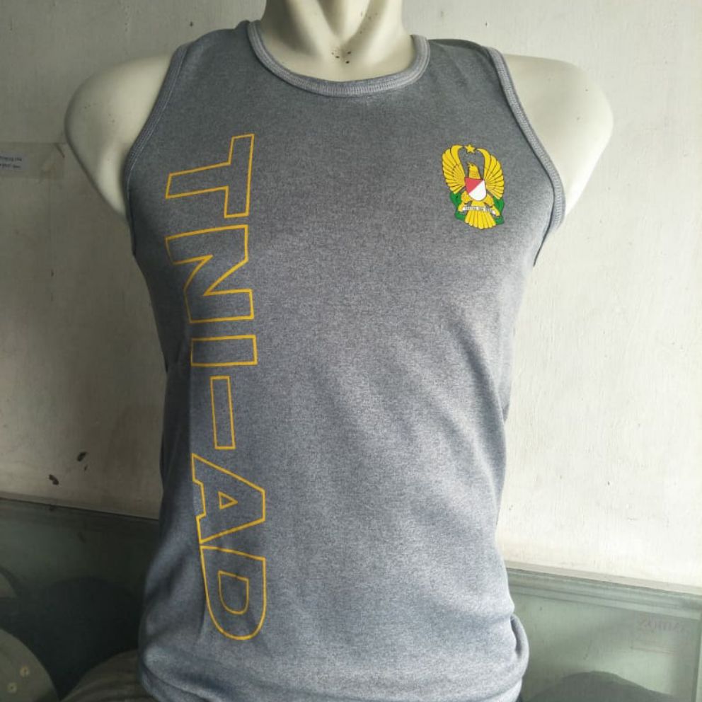 Kaos Singlet TNI AD Scuba Warna Abu | Lazada Indonesia