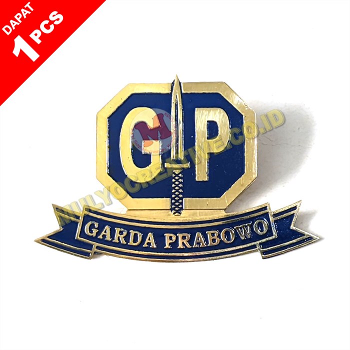 Pin Garda Prabowo Pin Bros Logo GP Garda Prabowo / 1Pcs | Lazada Indonesia