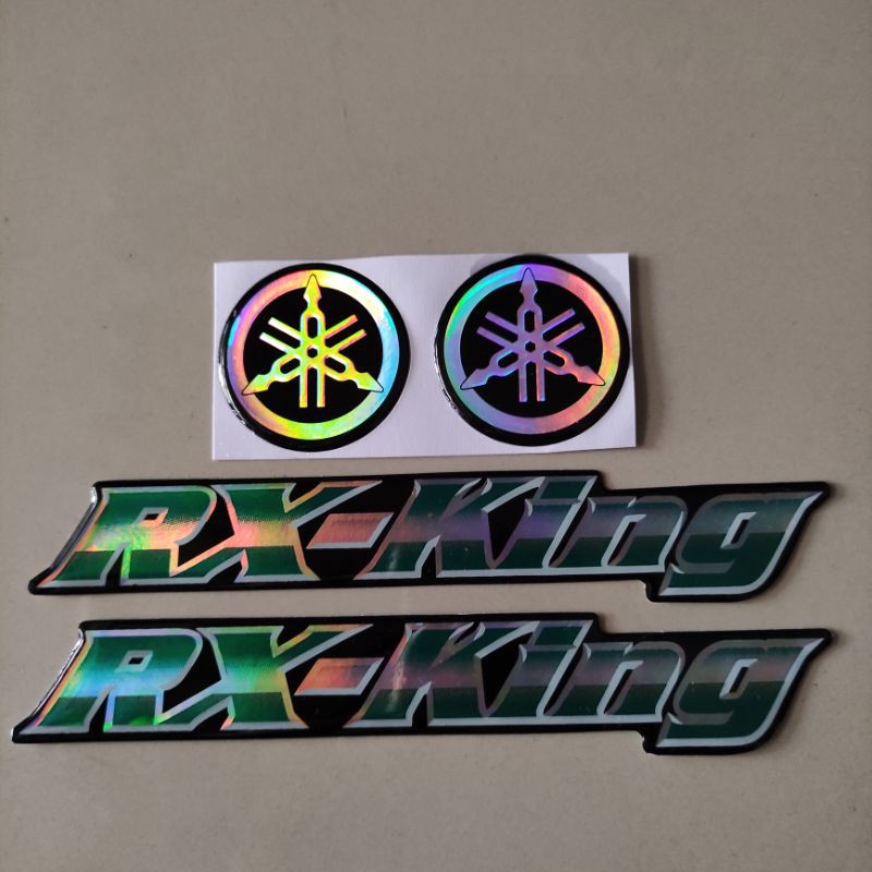 emblem timbul stiker 3d LOGO RX KING full set ter murah hijau | Lazada ...