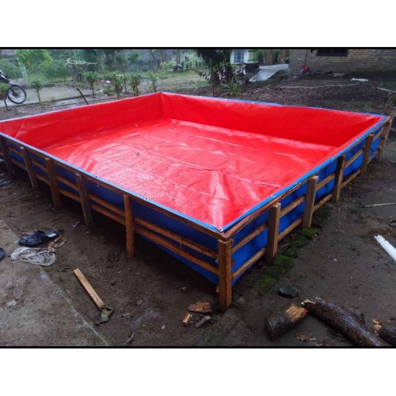 terbaik Terpal kolam A5 150x200x50 kolam rerpal ikan kotak kwalitas ...