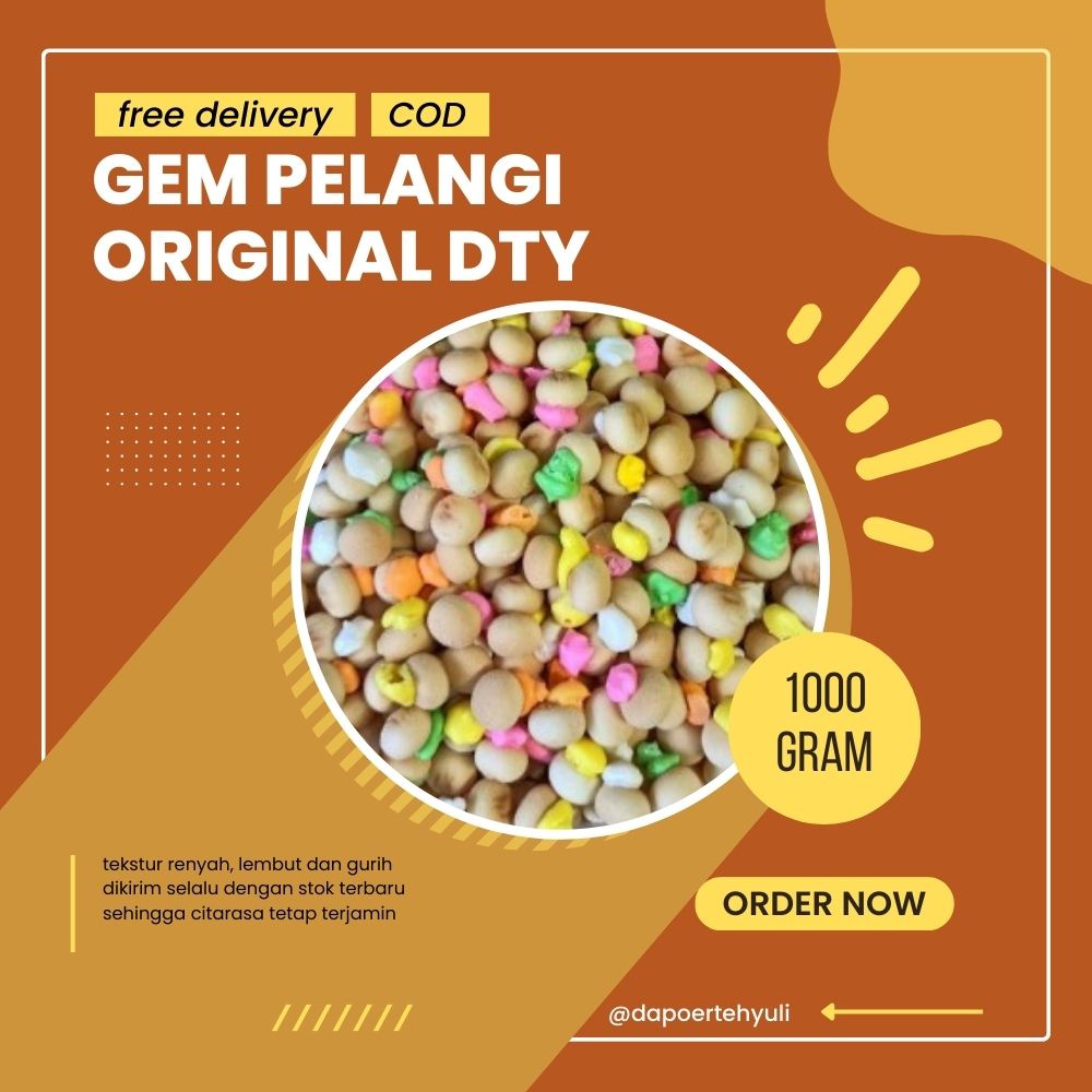 Biskuit Gem Pelangi DTY - Snack Kiloan - Snack Cemilan - 1 Kg | Lazada ...
