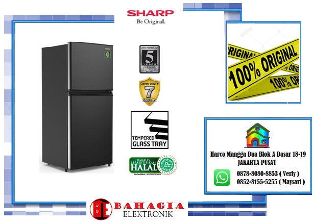 SHARP SJ-195MN-HS KULKAS 2PINTU | Lazada Indonesia