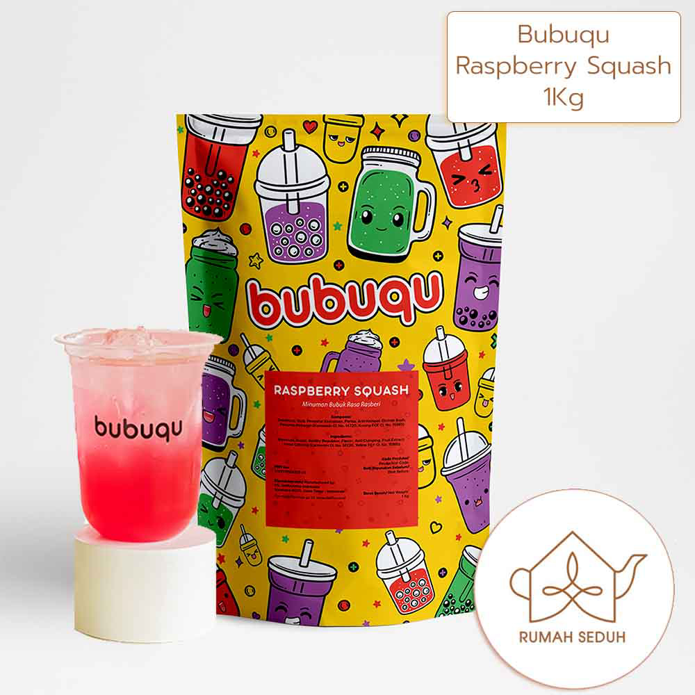 1Kg Bubuqu Raspberry Squash Powder - Minuman Rasa Buah Rasberi Raspberi ...