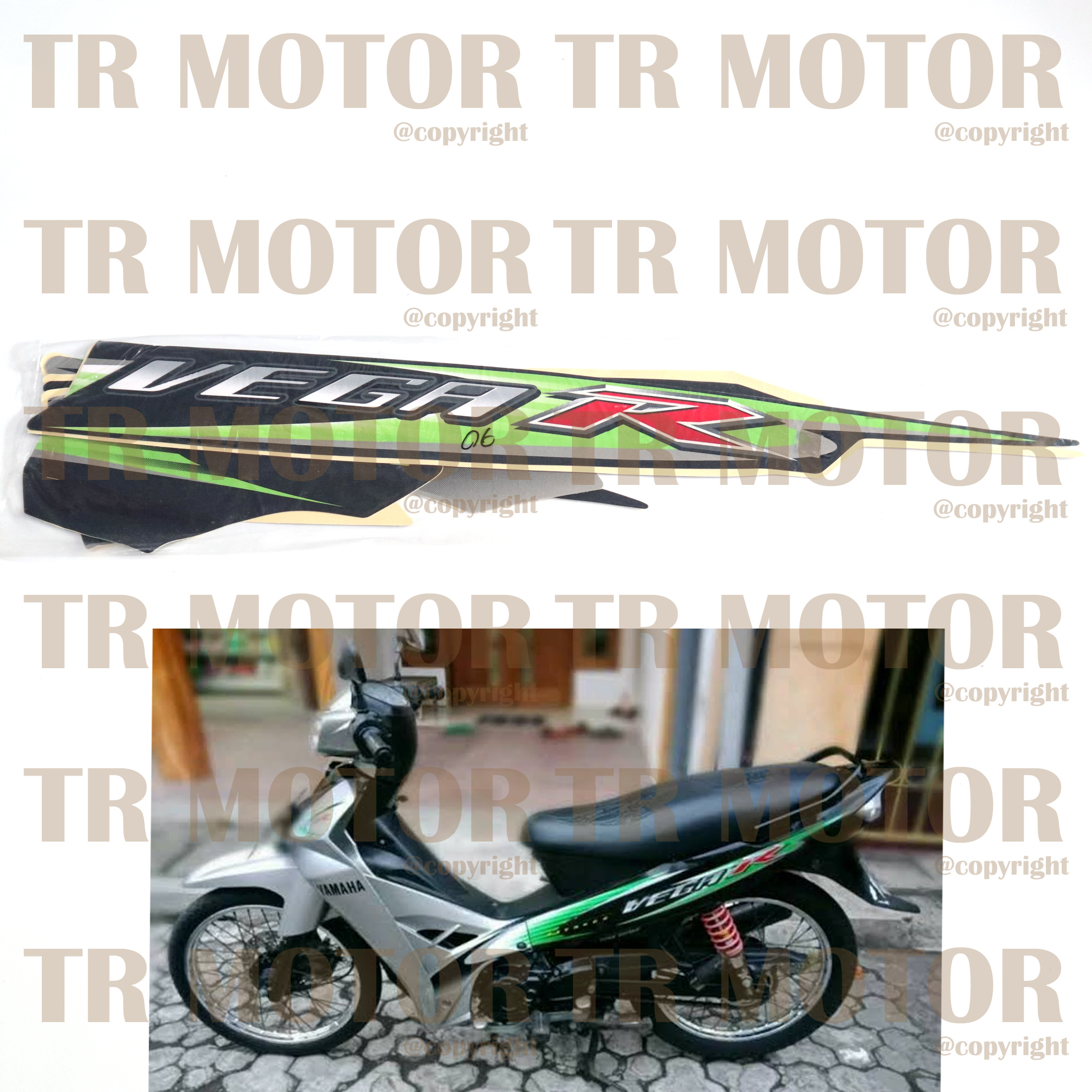 Stiker Motor Vega R New 2006 Sticker Striping Lis Full Set Motor ...