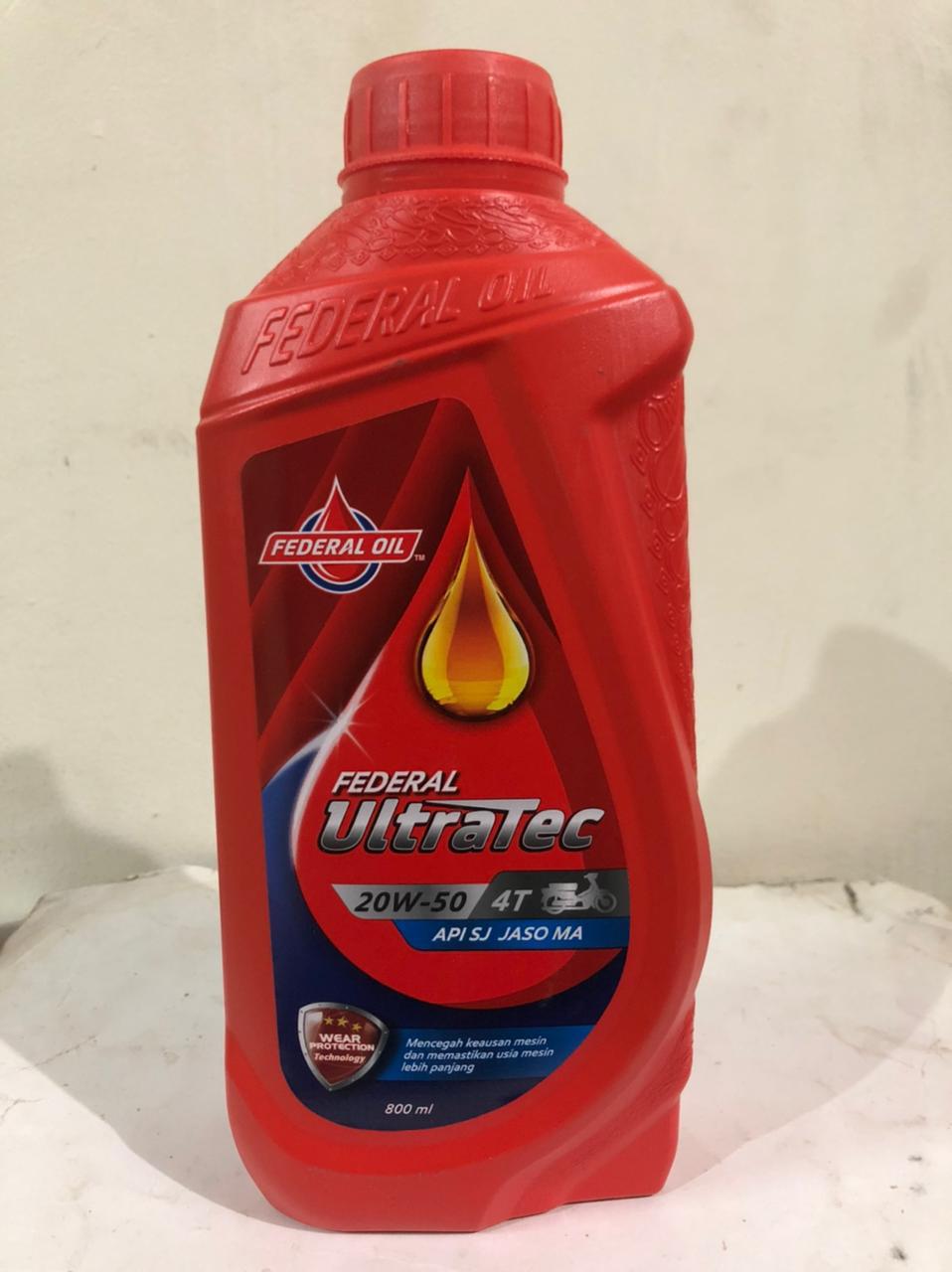 OLI FEDERAL ULTRATEC 800ML SAE 20W-50 OLI ULTRATEC MERAH ORIGINAL ...