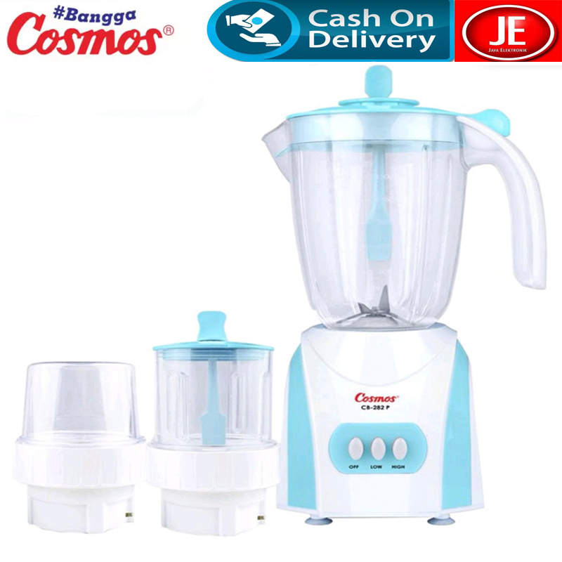 Cosmos blender CB-282P / CB 282 P PLASTIK 2 LITER GARANSI RESMI 3 IN 1 ...