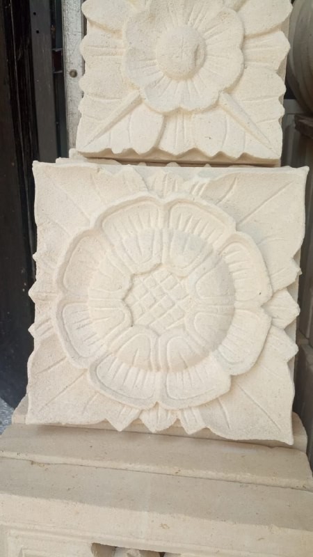 Batu Alam Ornamen Motif Bunga 25 X 25 Cm | Lazada Indonesia