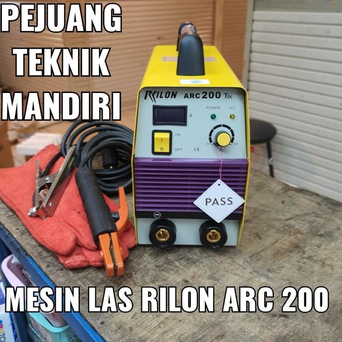 MESIN LAS INVERTER RILON ARC 200 / TRAFO LAS RILON ARC 200T | Lazada ...
