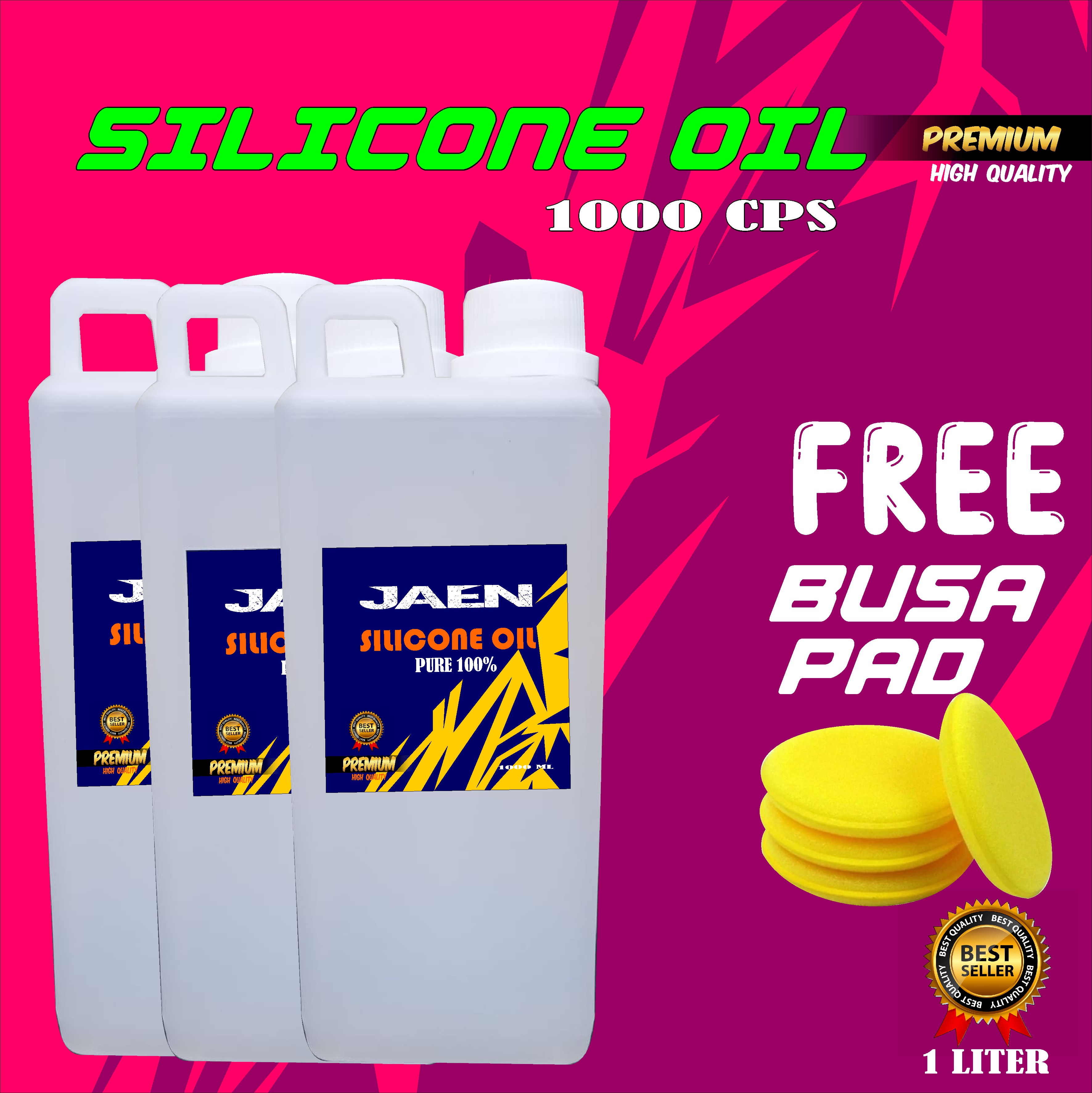 Silicone Oil Murni 1000 cps, Minyak silikon Oil, Pelumas serbaguna,Semir Ban 1 liter | Lazada ...