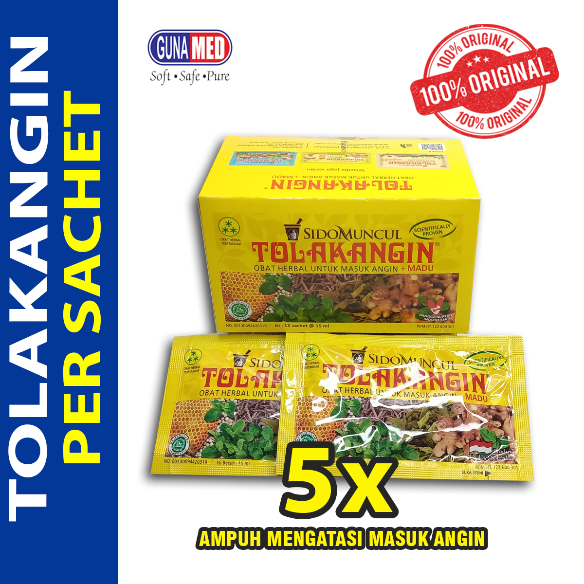TOLAK ANGIN OBAT HERBAL MASUK ANGIN + MADU/ SACHET 15ML | Lazada Indonesia