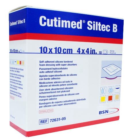 Cutimed Siltec 10x10cm / Cutimed Siltec 10x10 / Cutimed Siltec / BSN ...