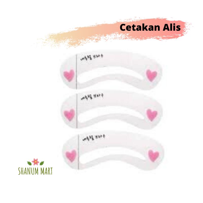 Cetakan Alis - Cetakan Alis Mata - Cetak Alis - Eyebrow Stamp | Lazada ...